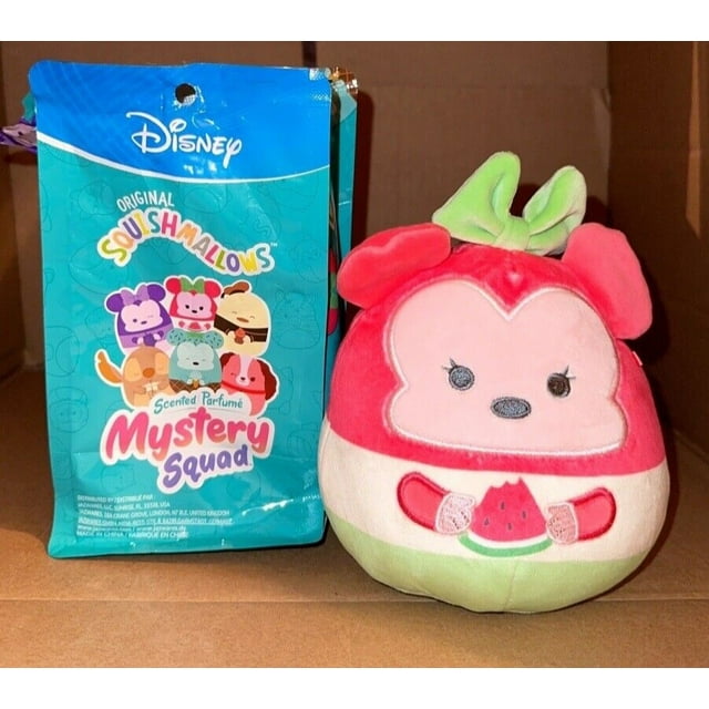 Squishmallow 5" Disney Scented Mystery Squad MINNIE MOUSE WATERMELON ...