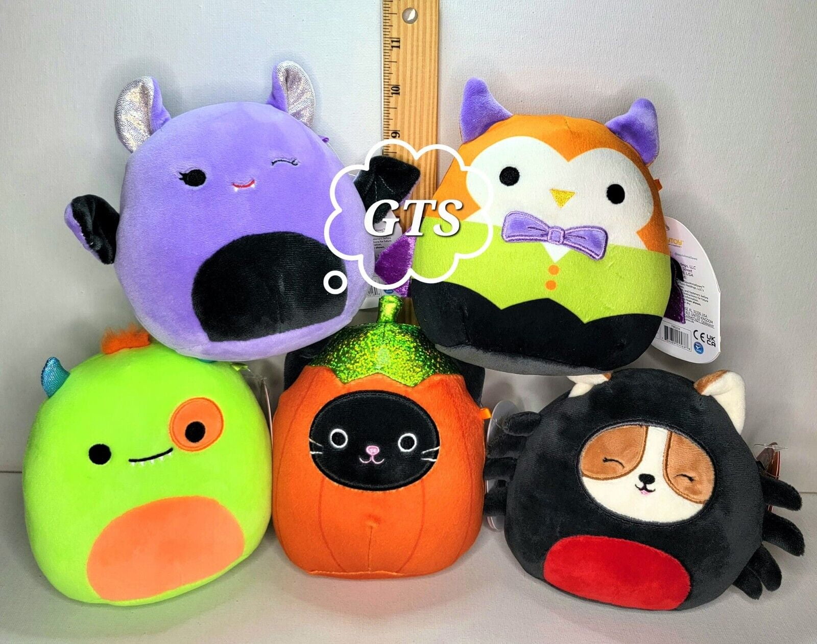 Squishmallow 5" Joldy Kaprina Ellette Regina Calio 5 PC Halloween ...