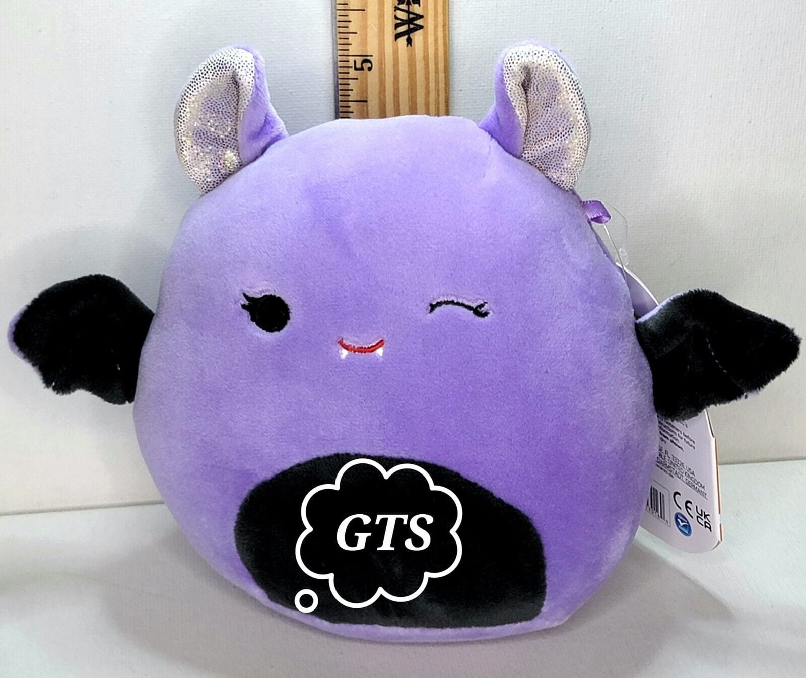 Squishmallow 5" Joldy Purple Bat 2022 HTF Retired Halloween Plush ...