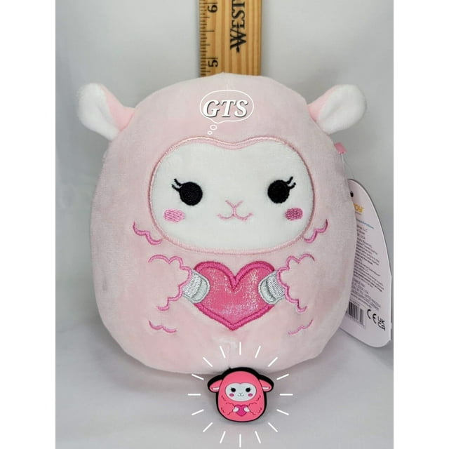 Squishmallow 5" Lala Lamb Plush Sheep with Jibbitz Croc Shoe Charm 2 PC ...