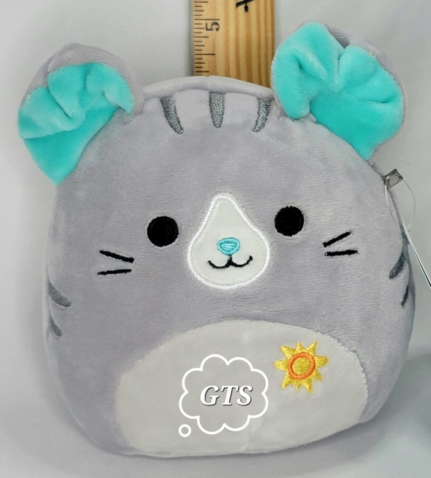 Squishmallow 5" Selly Scottish Cat Soft Gray Teal Sunshine Plush ...