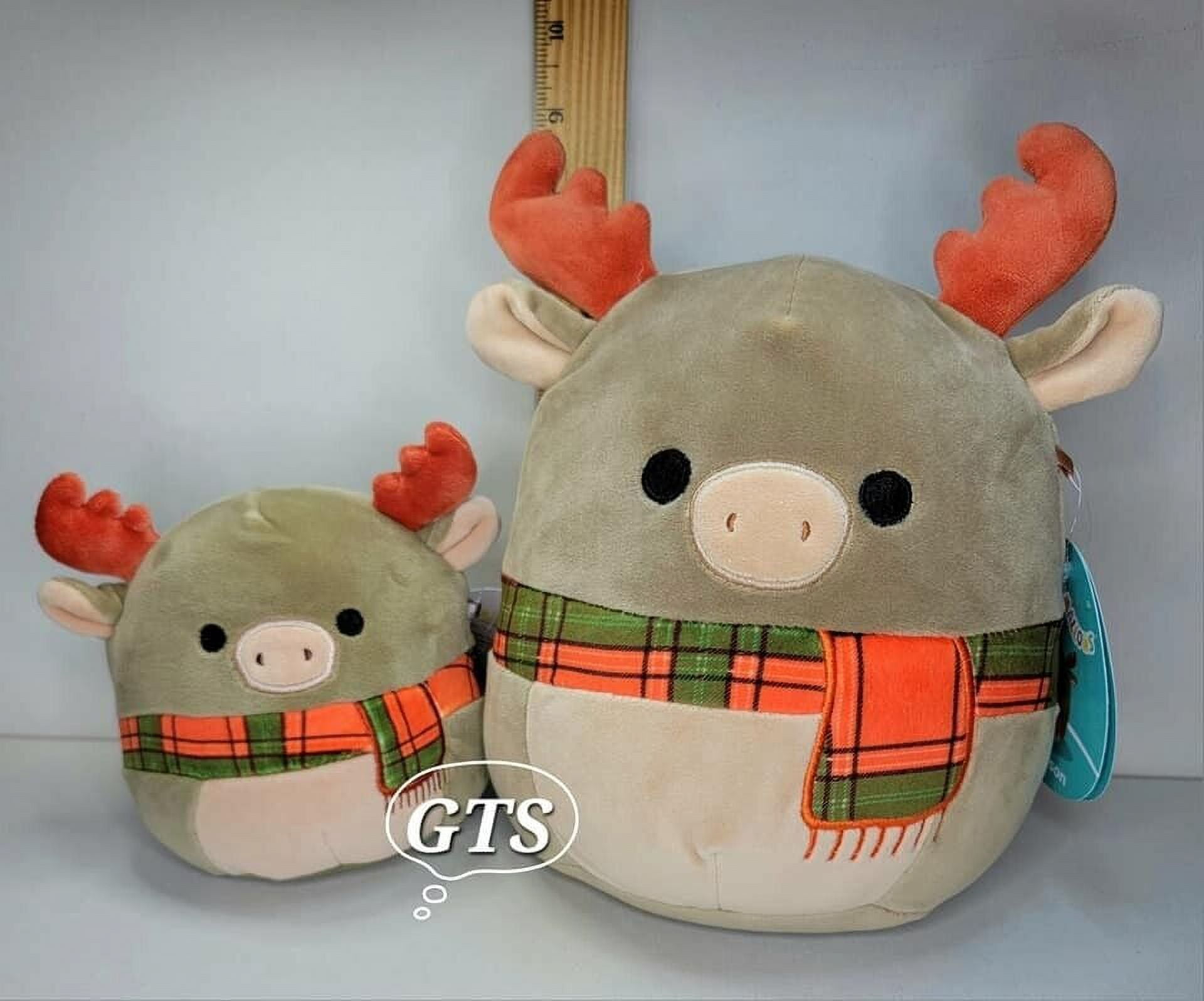 Squishmallow 5 and 7.5" Patterson Reindeer Pair 2 PC Fall Deer Plush ...