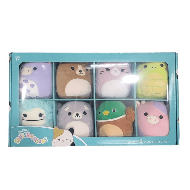 Squishmallow 5 inch 8 piece Box Set Christmas Present Including Patty ...