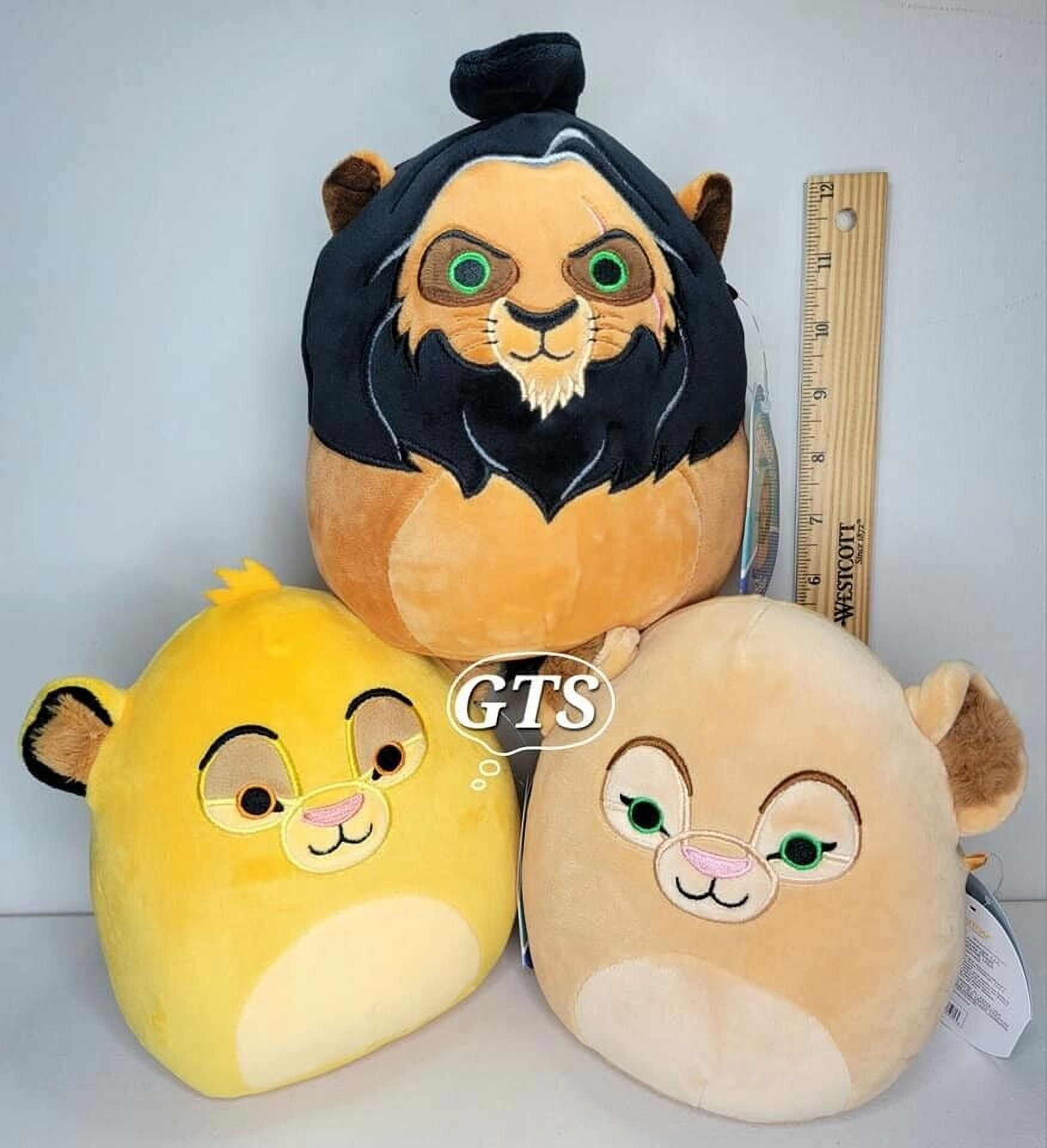Squishmallow 6.5" Simba Nala Scar 3 PC Lion King Plush - Walmart.com