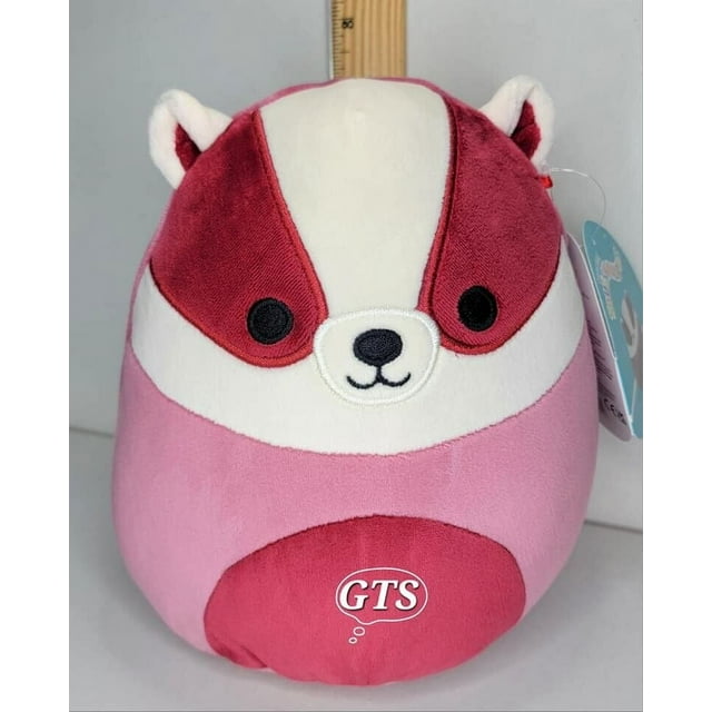 Squishmallow 7.5 - 8" Matias Badger Soft Maroon Omnivore Weasel Plush ...