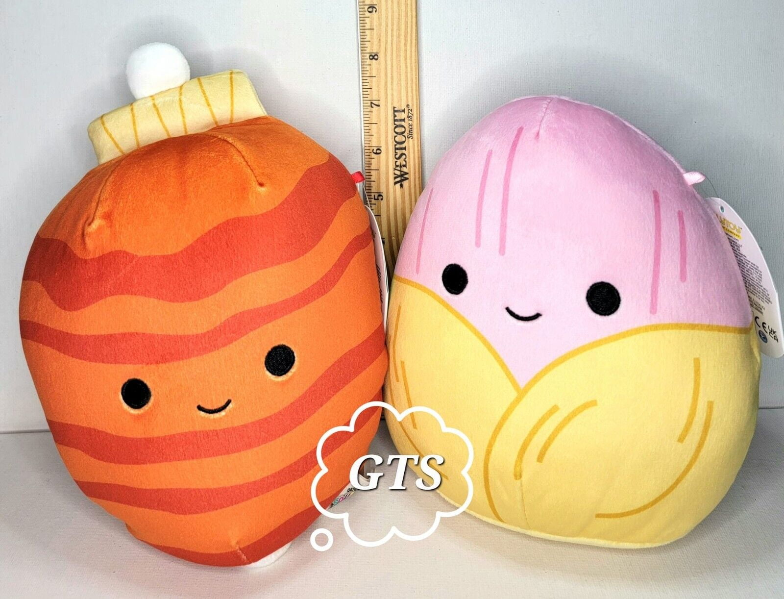 Squishmallow 7" Jorge Al Pastor Tulio Tamale 2 PC Soft Savory Food ...
