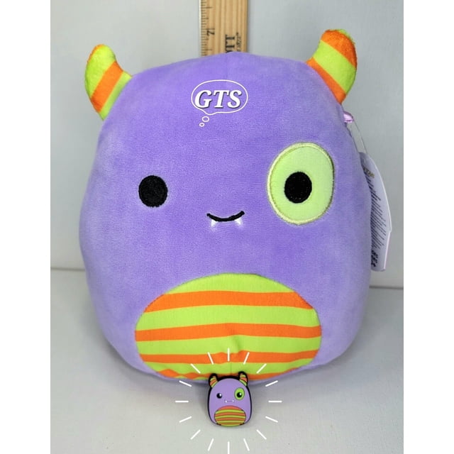 Squishmallow 7" Marvin Monster Plush PLUS Jibbitz Croc Shoe Charm 2 PC ...