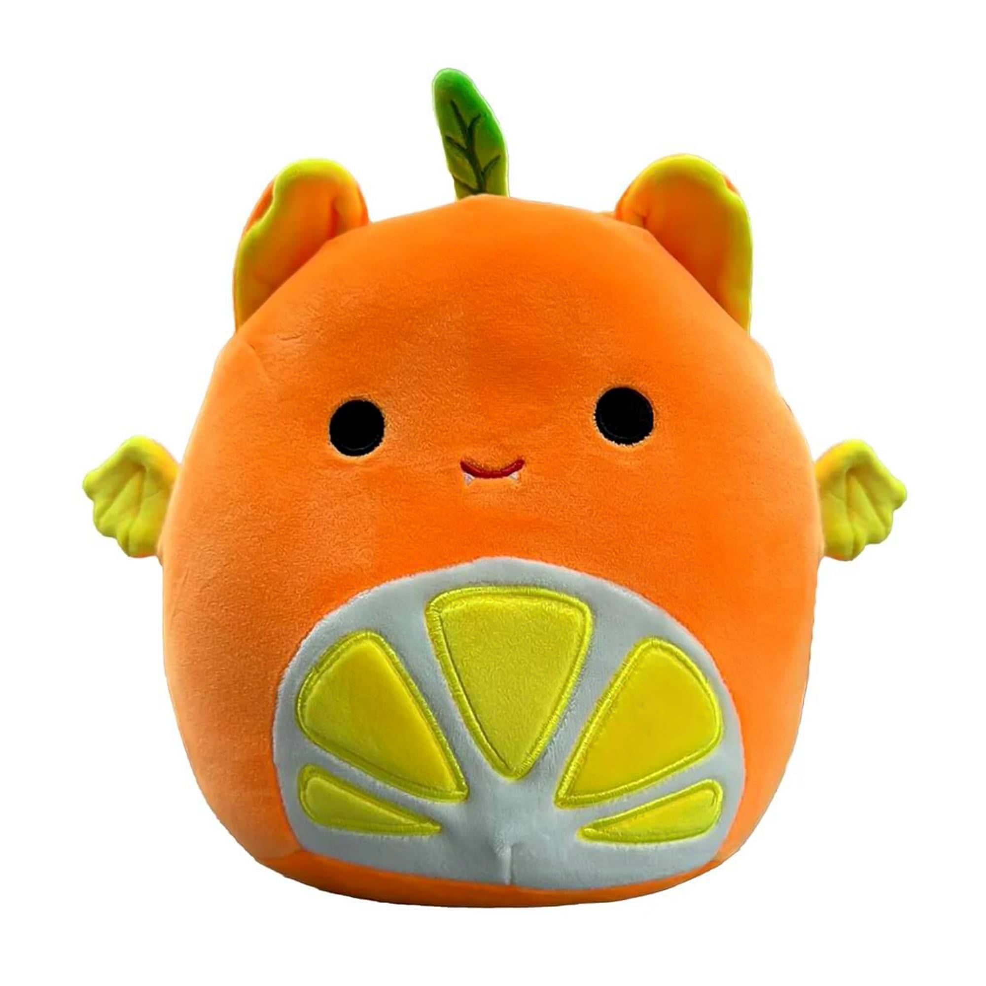 Squishmallow 8" Barnet Fruit Bat 🍊 Bright Orange Blacklight Winged ...