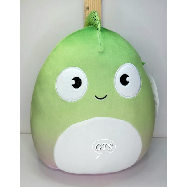 Squishmallow 8" Denton Chameleon Lizard Soft Ombre Pink Green Plush ...