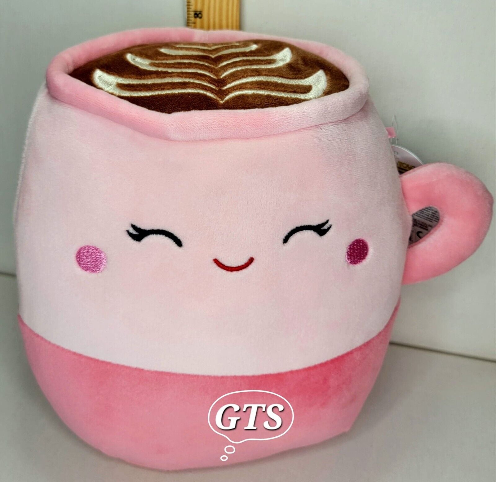 Squishmallow 8" Emery Cappuccino Soft Pink Coffee Latte Plush - Walmart.com
