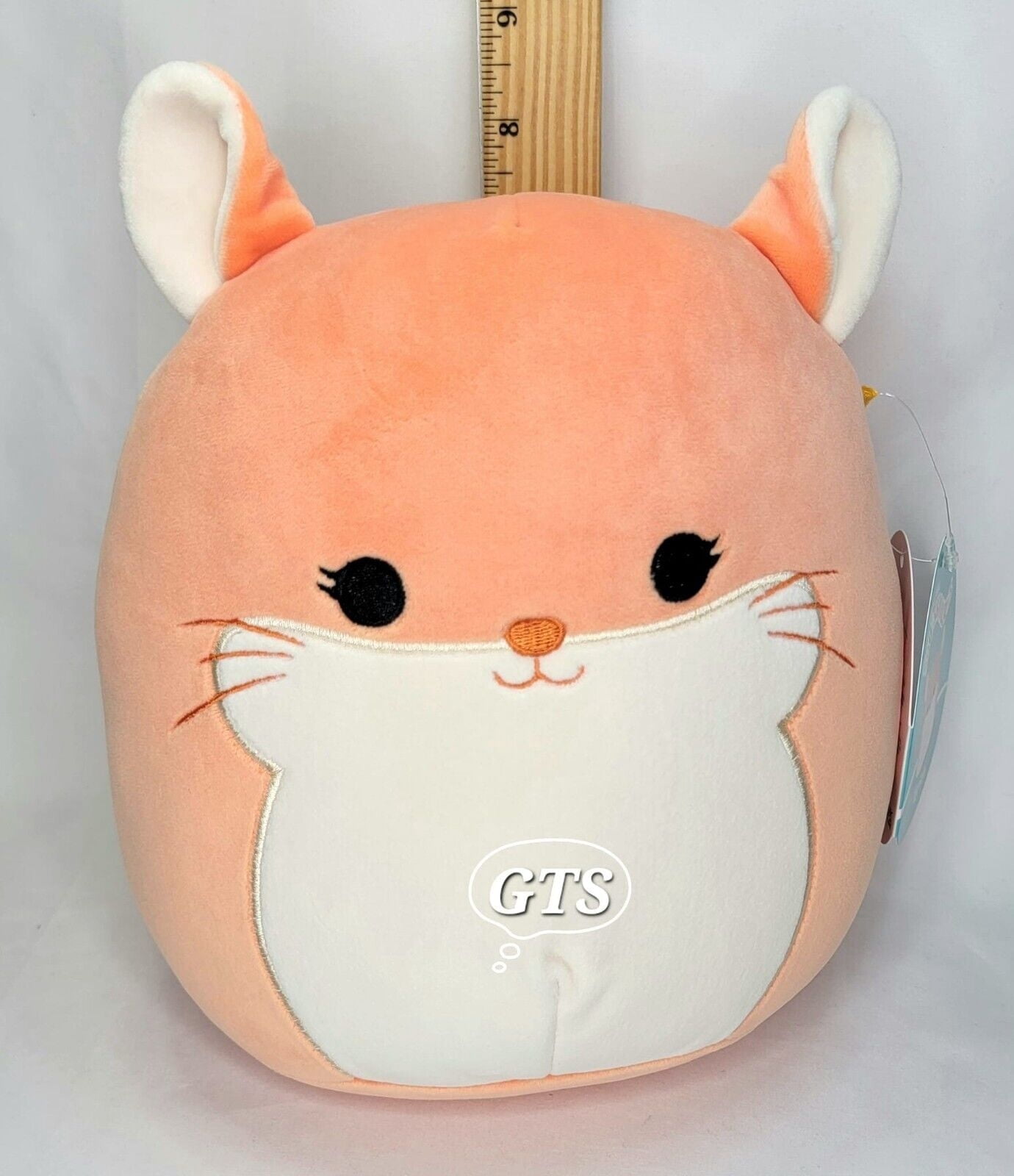 Authentic Kellytoy Squishmallow 8" Erica Chinchilla Soft Orange Peach ...
