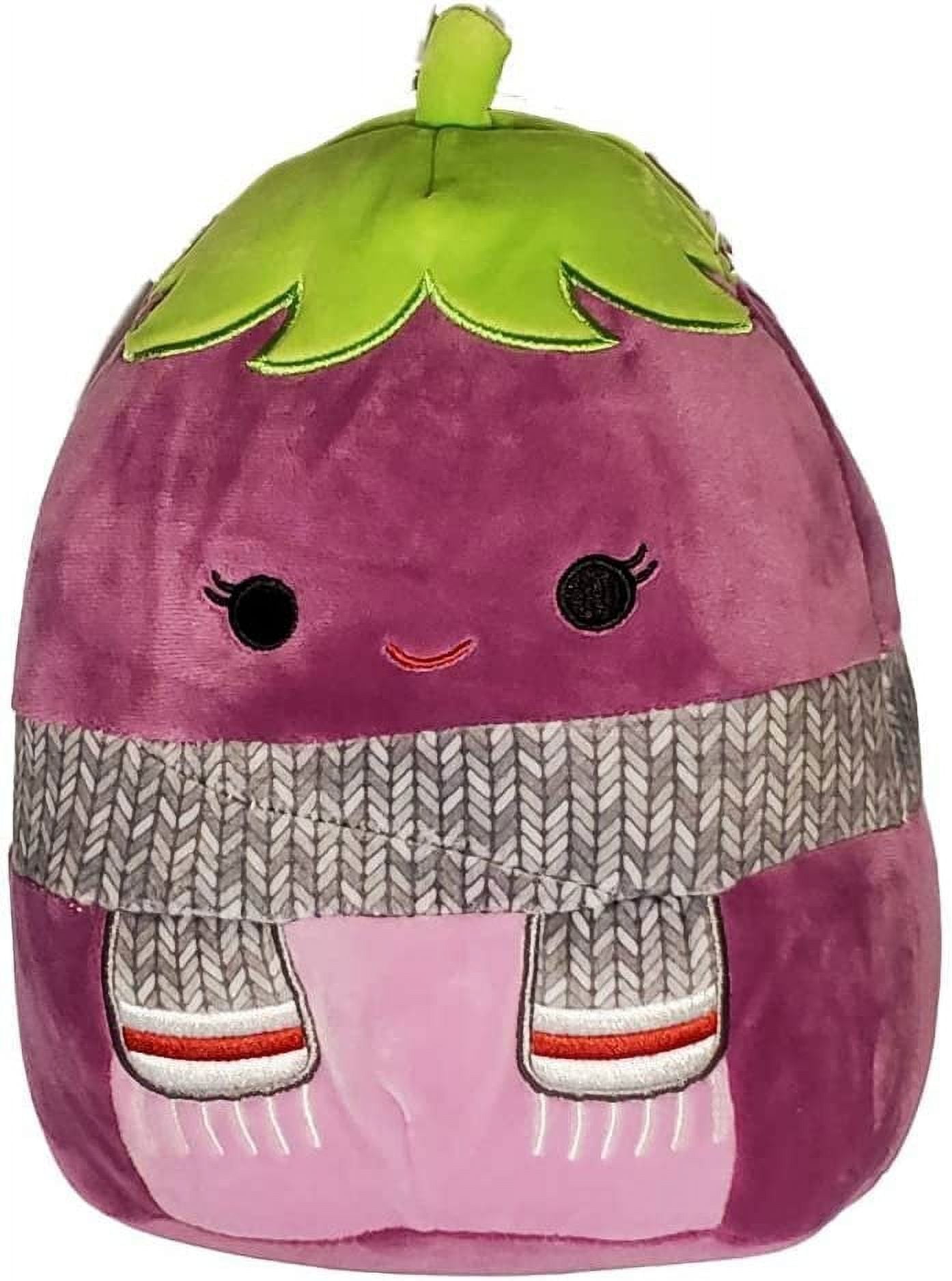Squishmallow Pillow Pal - 8" Glena The Eggplant with Scarf, Soft & Cuddly Plush Toy - Walmart.com
