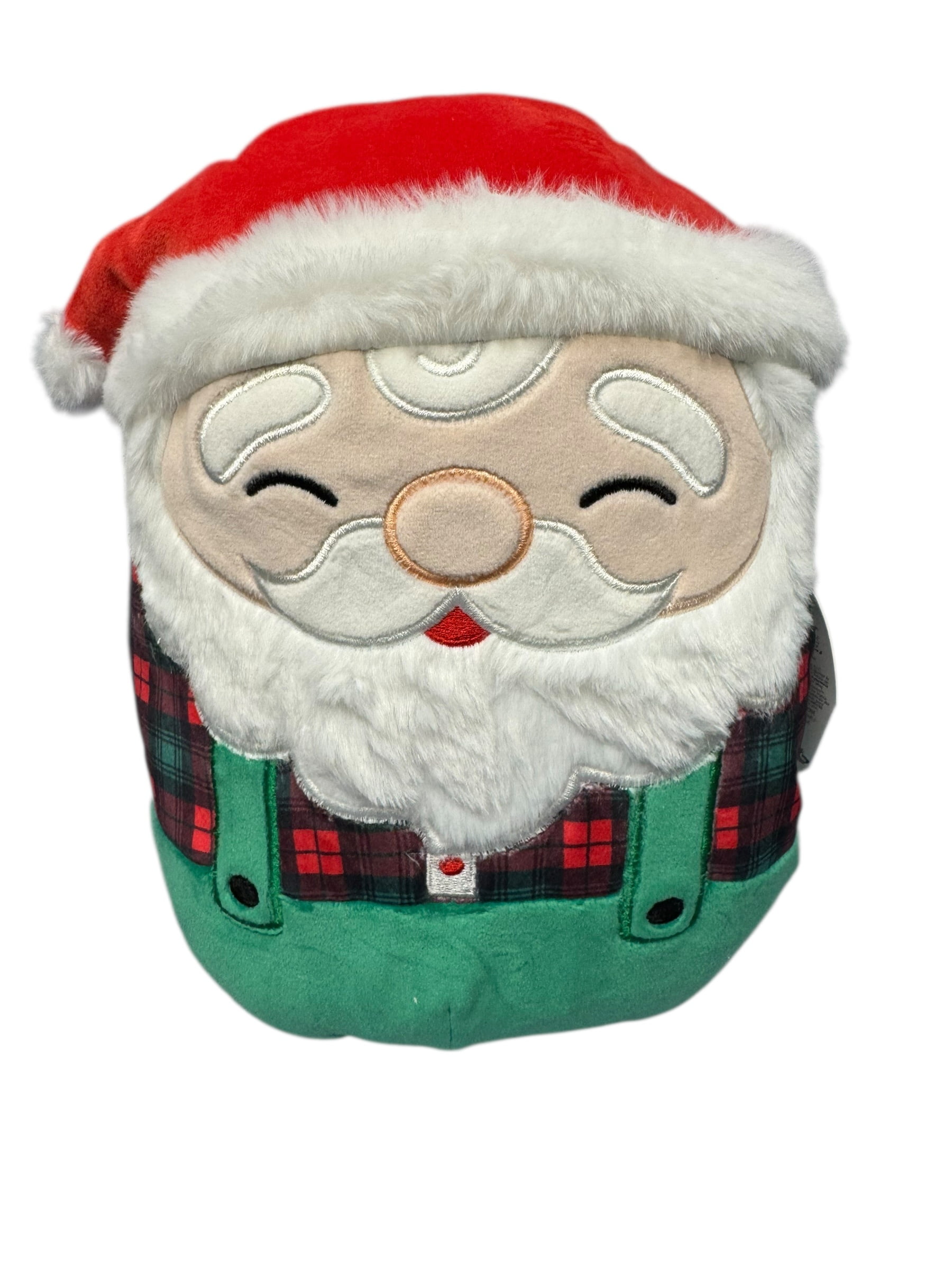 Squishmallow 8 Inch Nick Santa Claus with Overalls Christmas Plush Toy ...