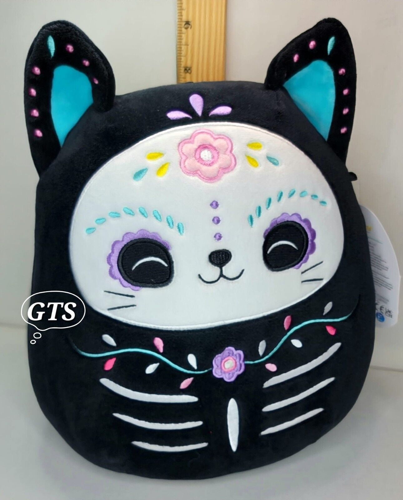 Squishmallow 8" Jana Cat Soft Day of the Dead Embroidery Plush ...