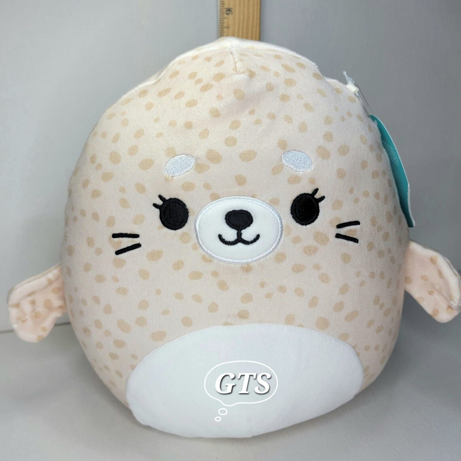 Squishmallow 8" Lilou Spotted Seal TORN BIO TAG Soft Ivory Sea Life Plush - Walmart.com