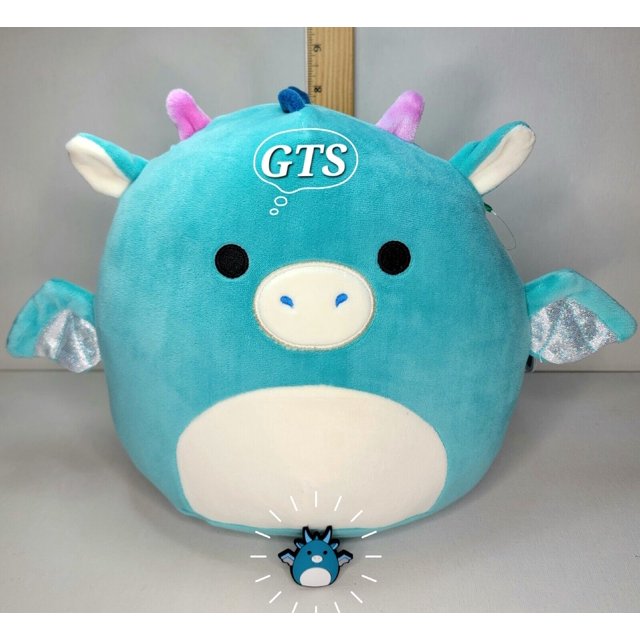 Squishmallow 8" Tatiana Dragon Plush with Jibbitz Croc Shoe Charm 2 PC ...