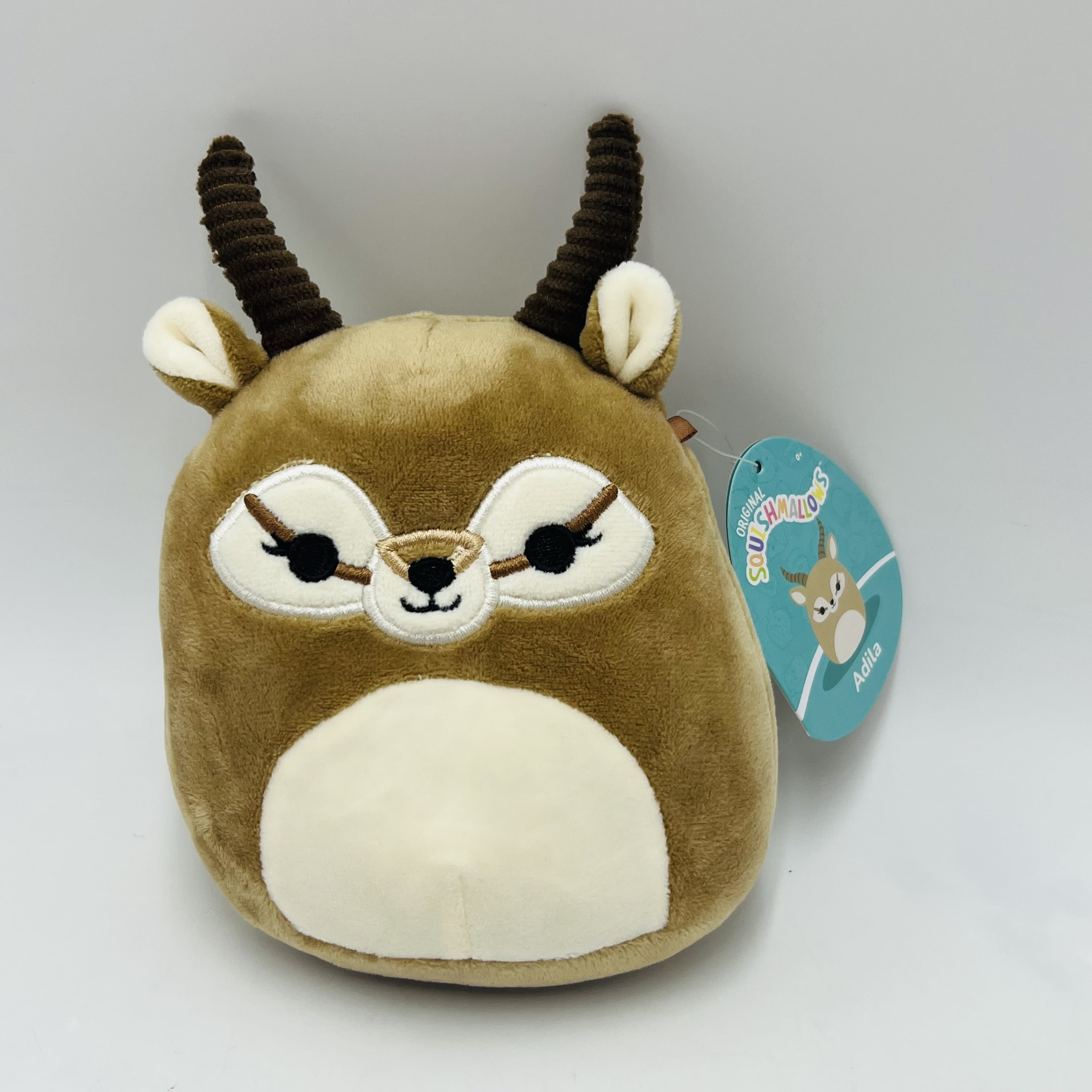Squishmallow Adila 5" Antelope Brown Plush Stuffed Animal Kellytoy ...