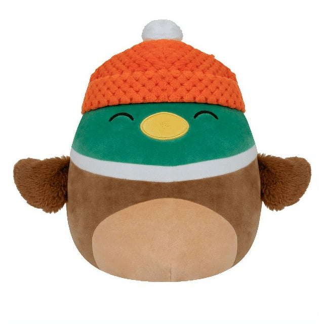 Squishmallow Avery - Mallard Duck With Closed Eyes And Beanie 12 ...