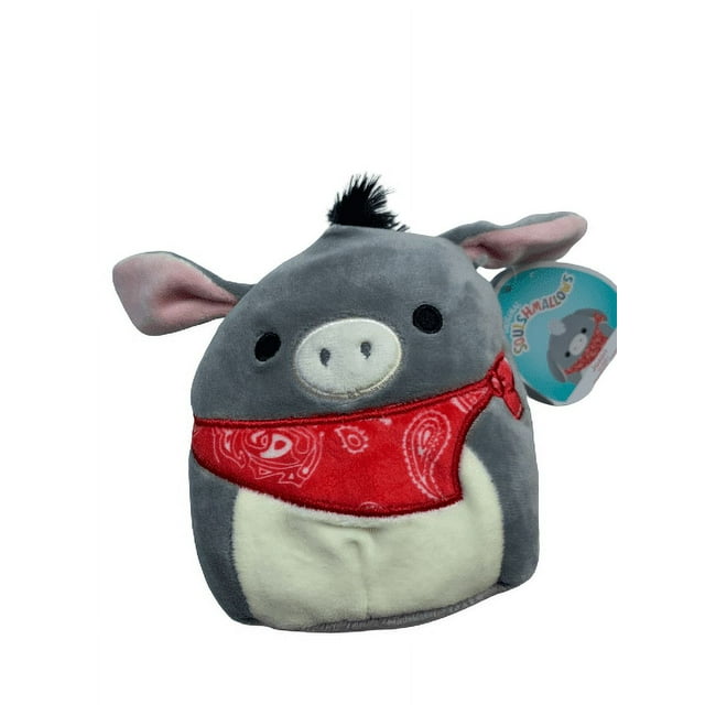 Squishmallow Jason the Donkey with Bandana 5 Inch Plush Toy - Walmart.com