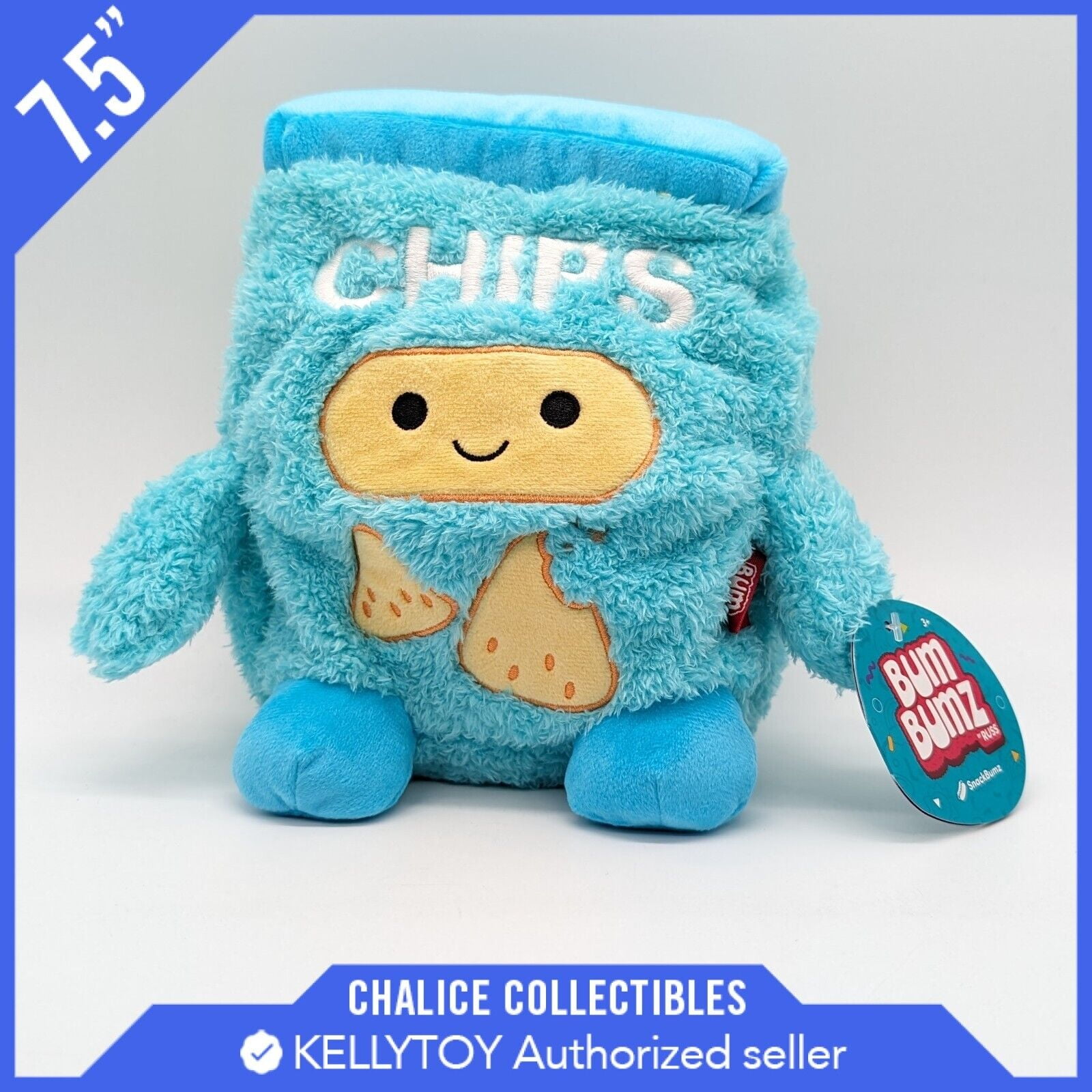 7.5" Inch Squishmallow Kellytoy Snack: BumBumz SnackBumz Corbyn Potato ...