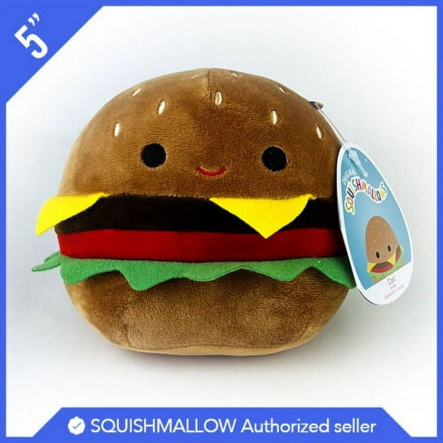 Squishmallow Kellytoy Food Carl The Cheeseburger 5" - Walmart.com