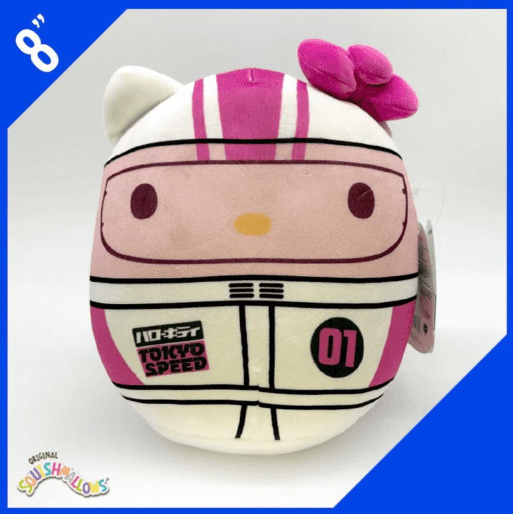 Squishmallow Kellytoy Hello Kitty Sanrio: Tokyo Racer Kitty 8" Inch ...