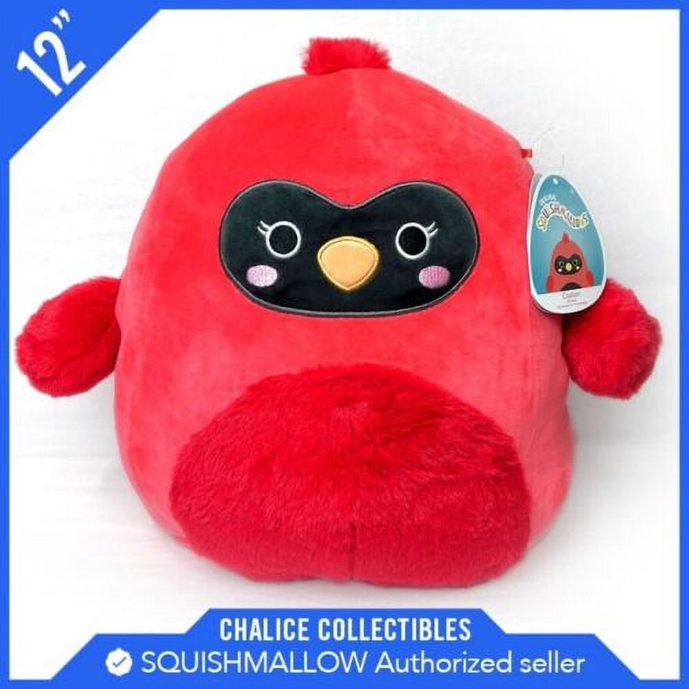 Squishmallow Kellytoy Plush Bird Squad Cazlan the Cardinal 12" Inch NWT ...