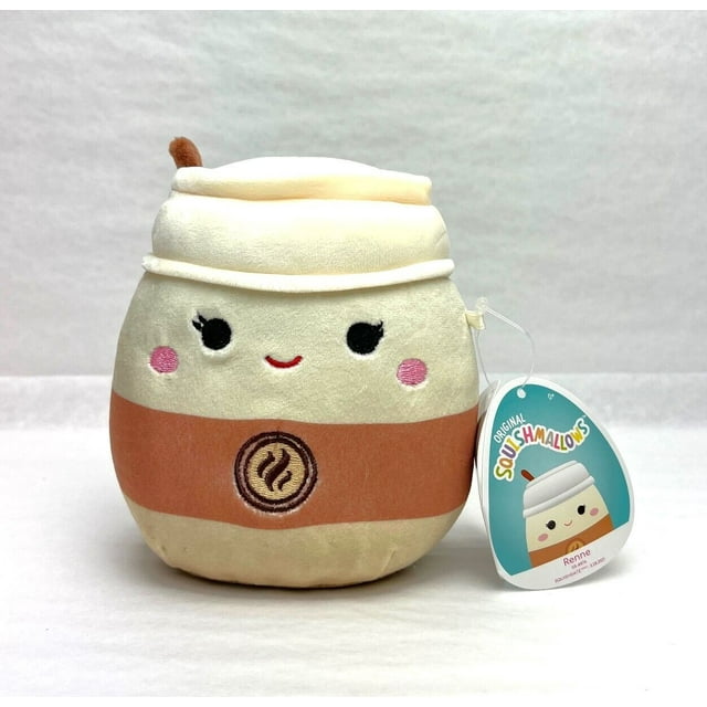 Kellytoy Squishmallow Plush Snacks Squad Renne the Latte Coffee 5" Inch ...