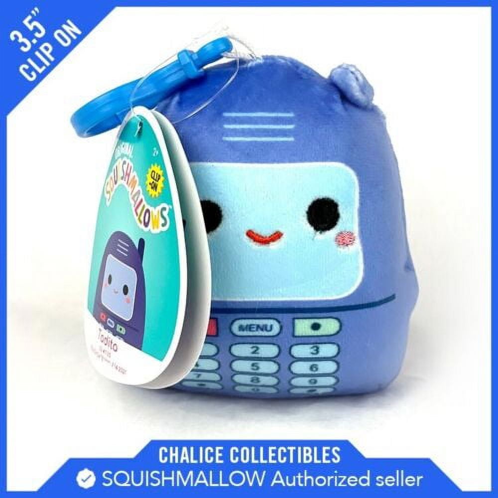 Squishmallow Kellytoy Plush Tadita the Blue Cell Phone Clip On Keychain ...