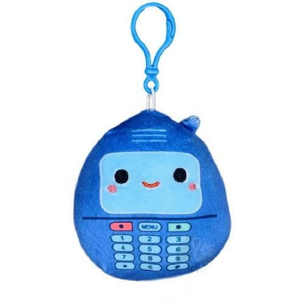 Squishmallow Mini Plush Tadita the Blue Cell Phone Clip On Keychain 3.5 ...