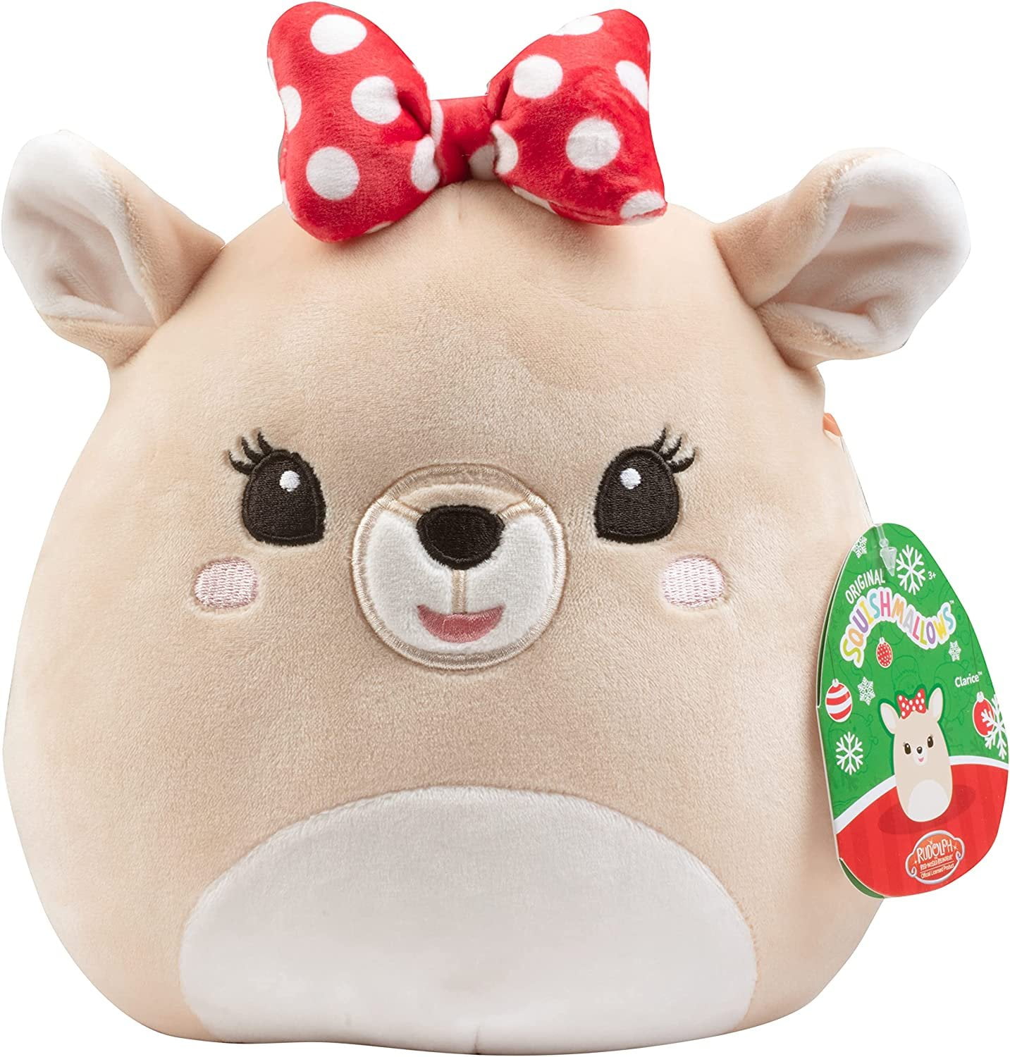 Squishmallow New 8" Clarice The Reindeer - Official Kellytoy Rudolph ...