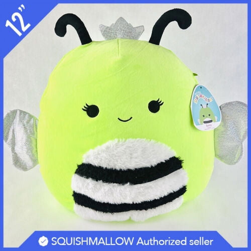 Squishmallow Official Kellytoy Plush Black Light Sunny the Bumble Bee ...