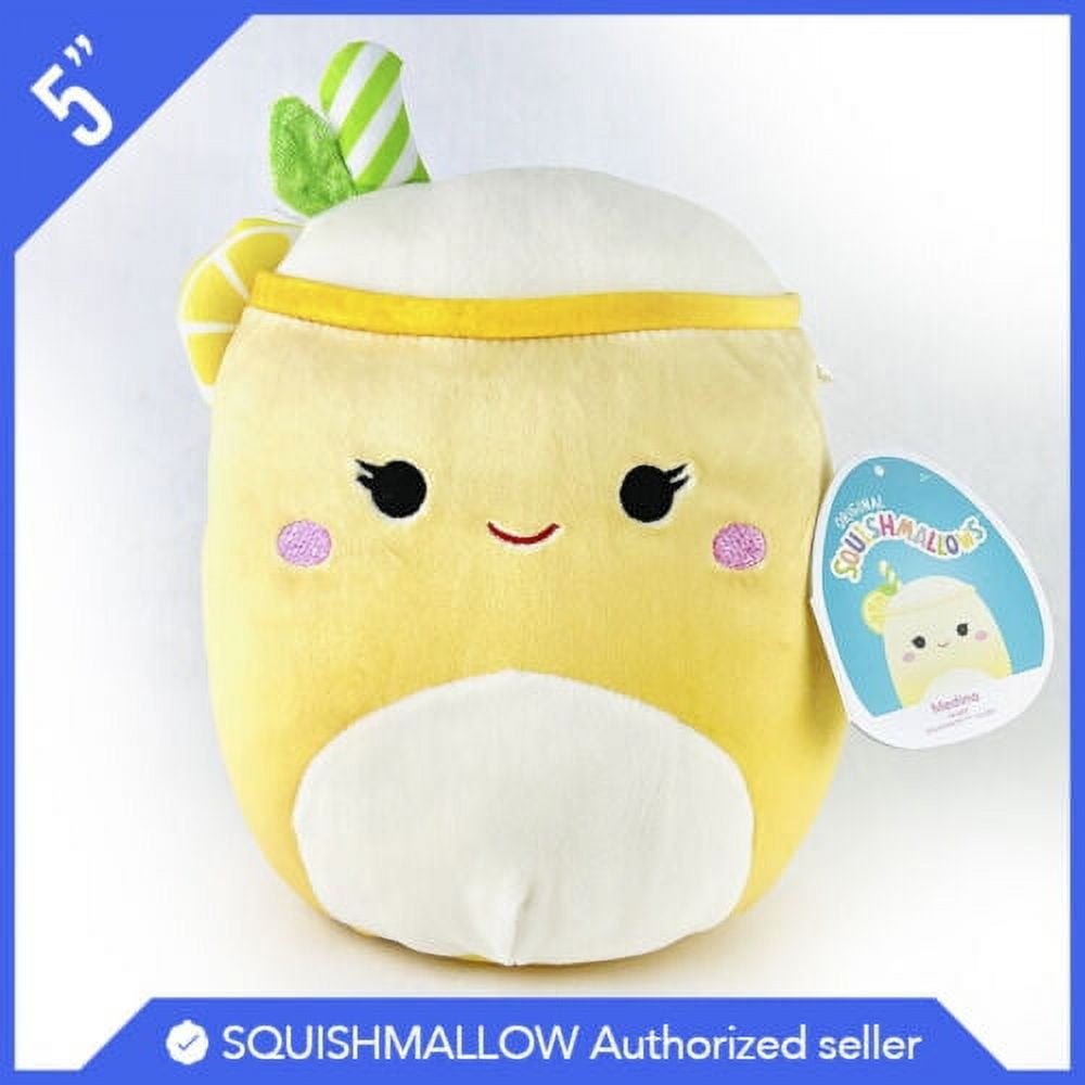 Squishmallow Official Kellytoy Plush Snack Medina the Lemonade 5" NWT w ...