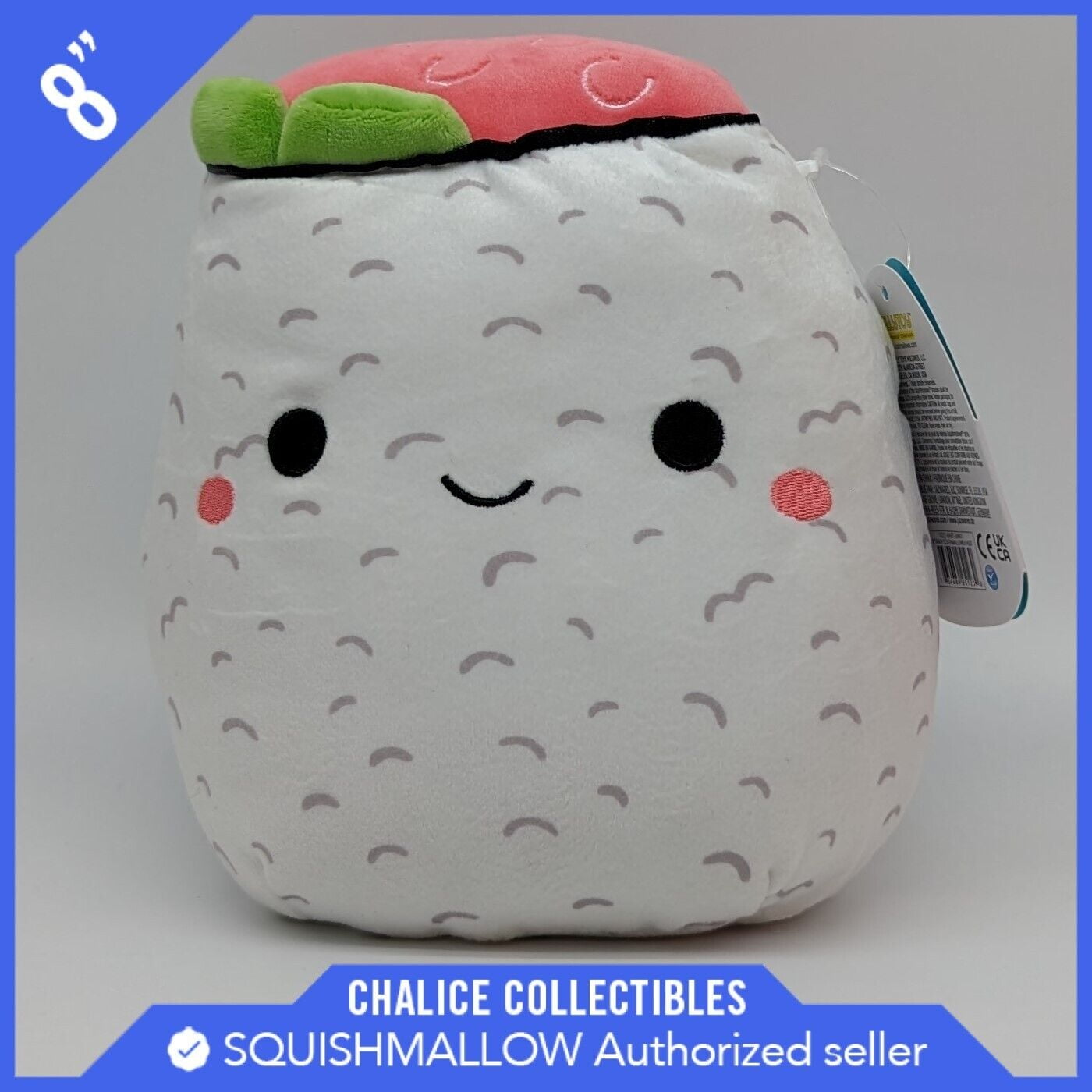 Squishmallow Official Kellytoy Plush Snack Shun the Sushi Roll 8 ...
