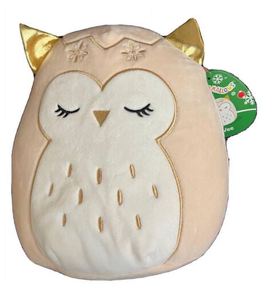 Squishmallow Official Christmas Squad 8 Inch Vee the Owl Soft and ...