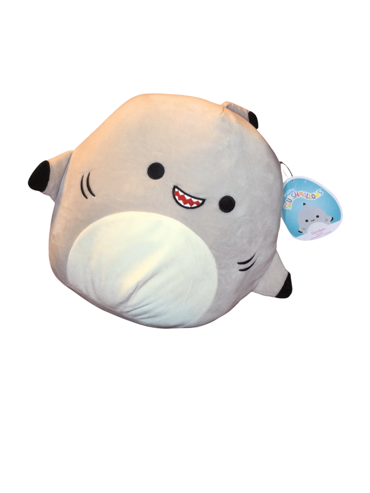 Squishmallow Official Kellytoys 12 inch Gordon the Gray Happy Big Smile ...