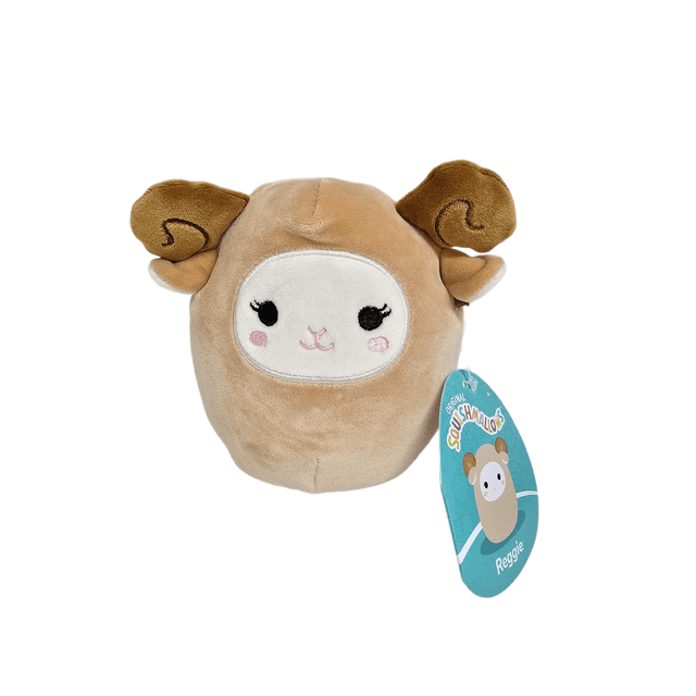 Squishmallow Official Kellytoys 5 inch Reggie the Tan Brown Ram Big ...