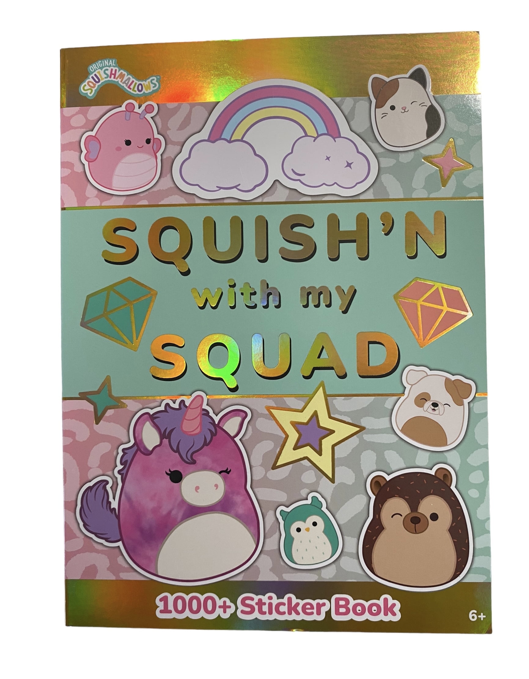 Squishmallow Squish'n with my Squad Sticker Book with 30 Sheets ...