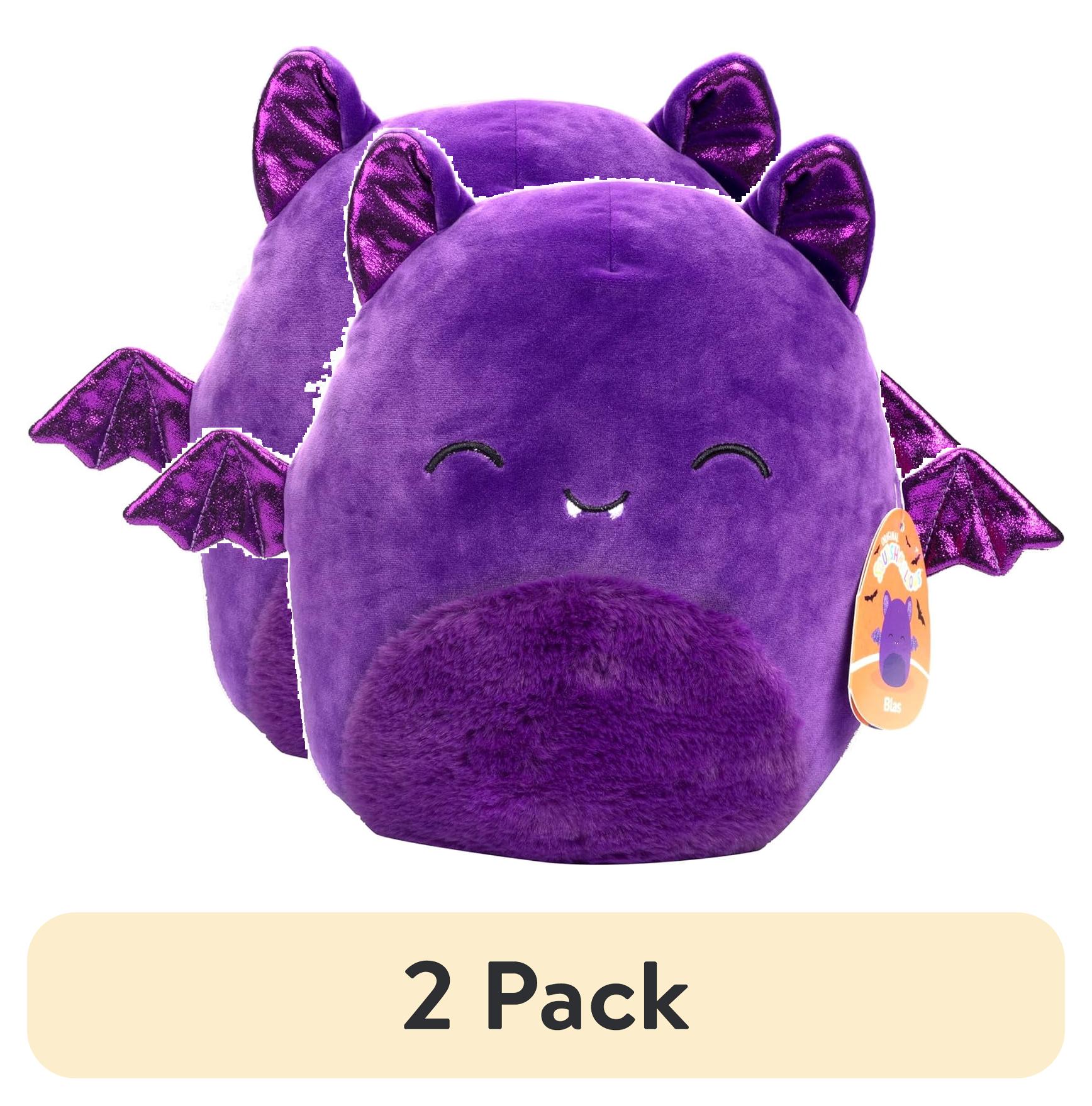 (2 pack) Squishmallows 10" Blas The Purple Bat Officially Licensed ...