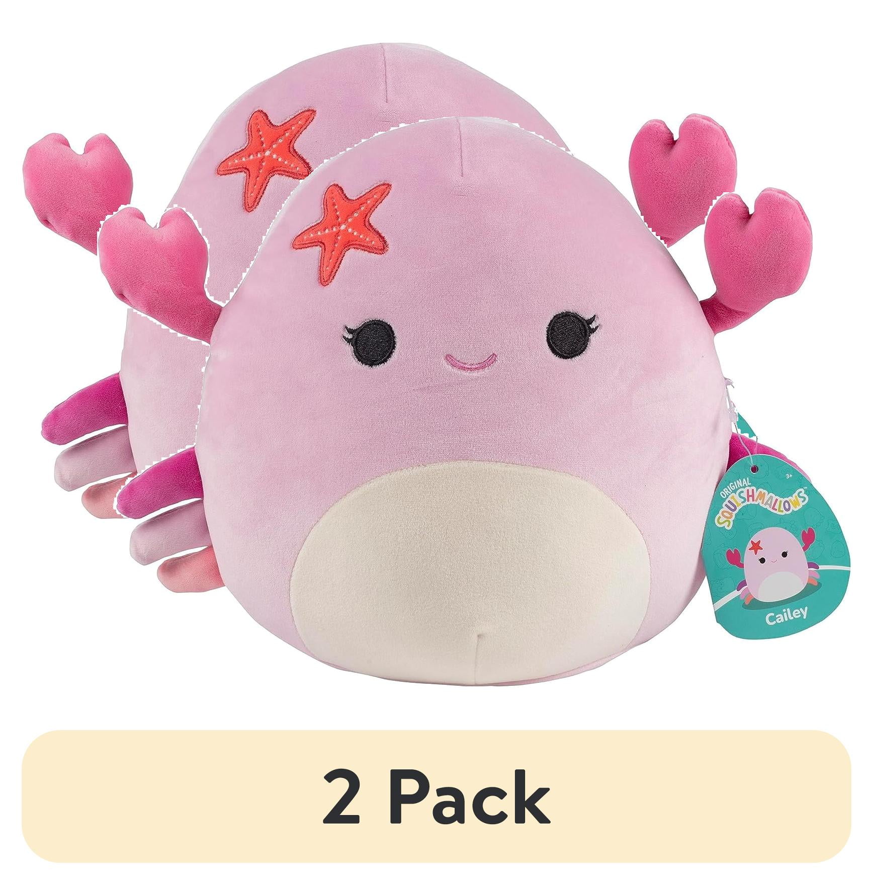 (2 pack) Squishmallows Original 10-Inch Cailey The Pink Crab - Sea ...