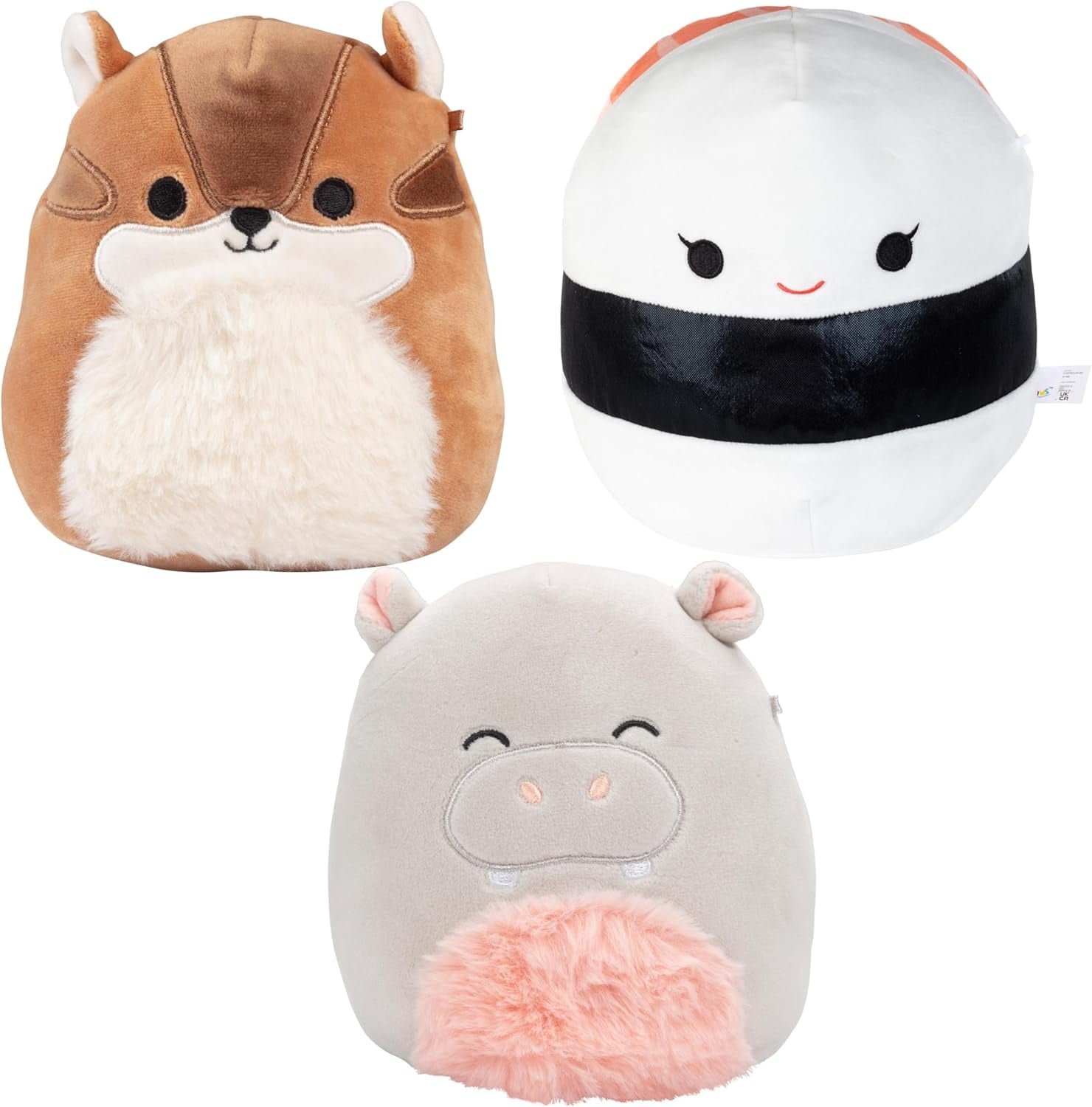 Squishmallows 10 Inch & 5 Inch - Set of 3 Value Pack - Sushi, Hippo ...