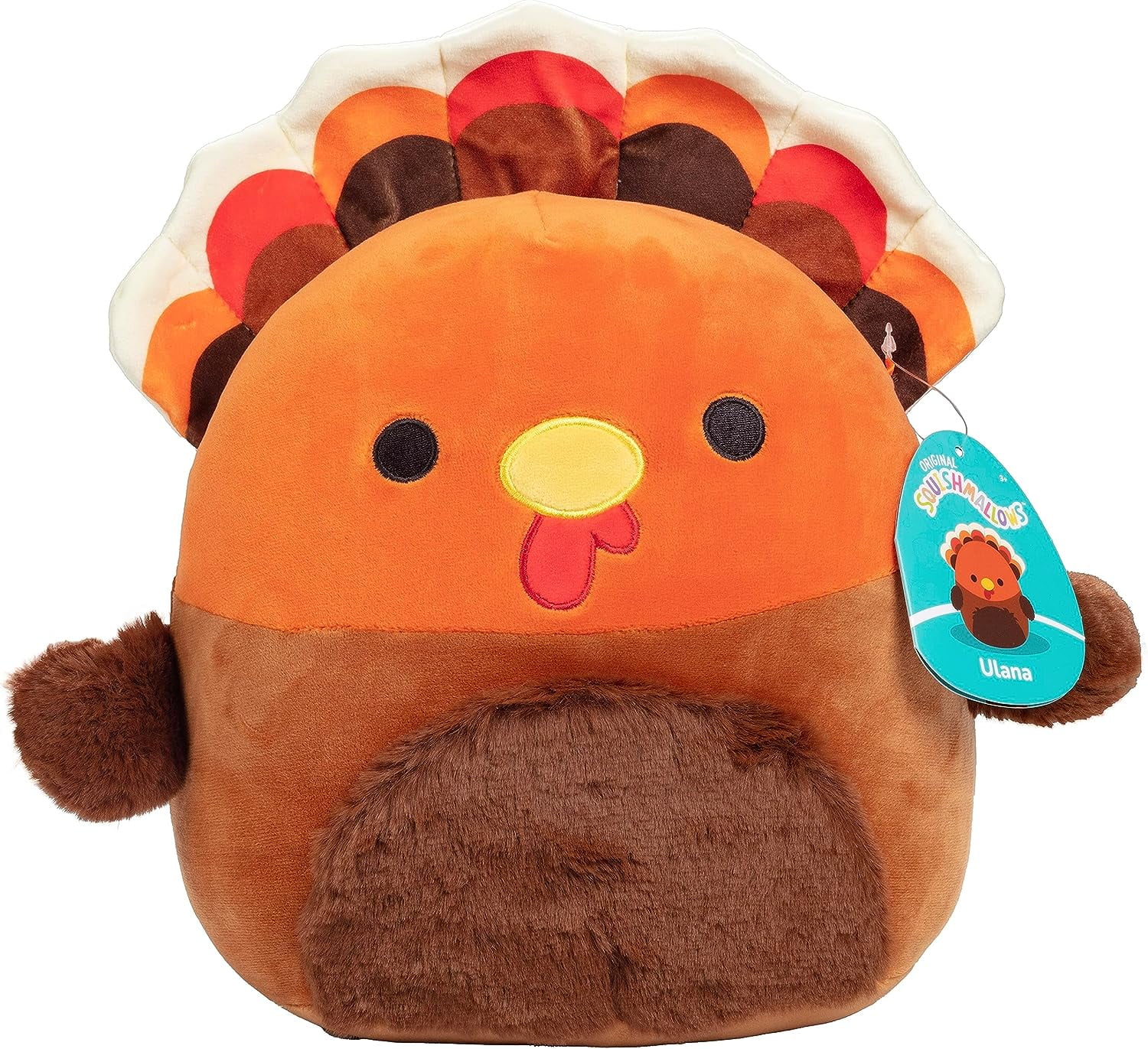 "Kellytoy Squishmallows Ulana The 10"" Turkey Plush - Soft Stuffed ...
