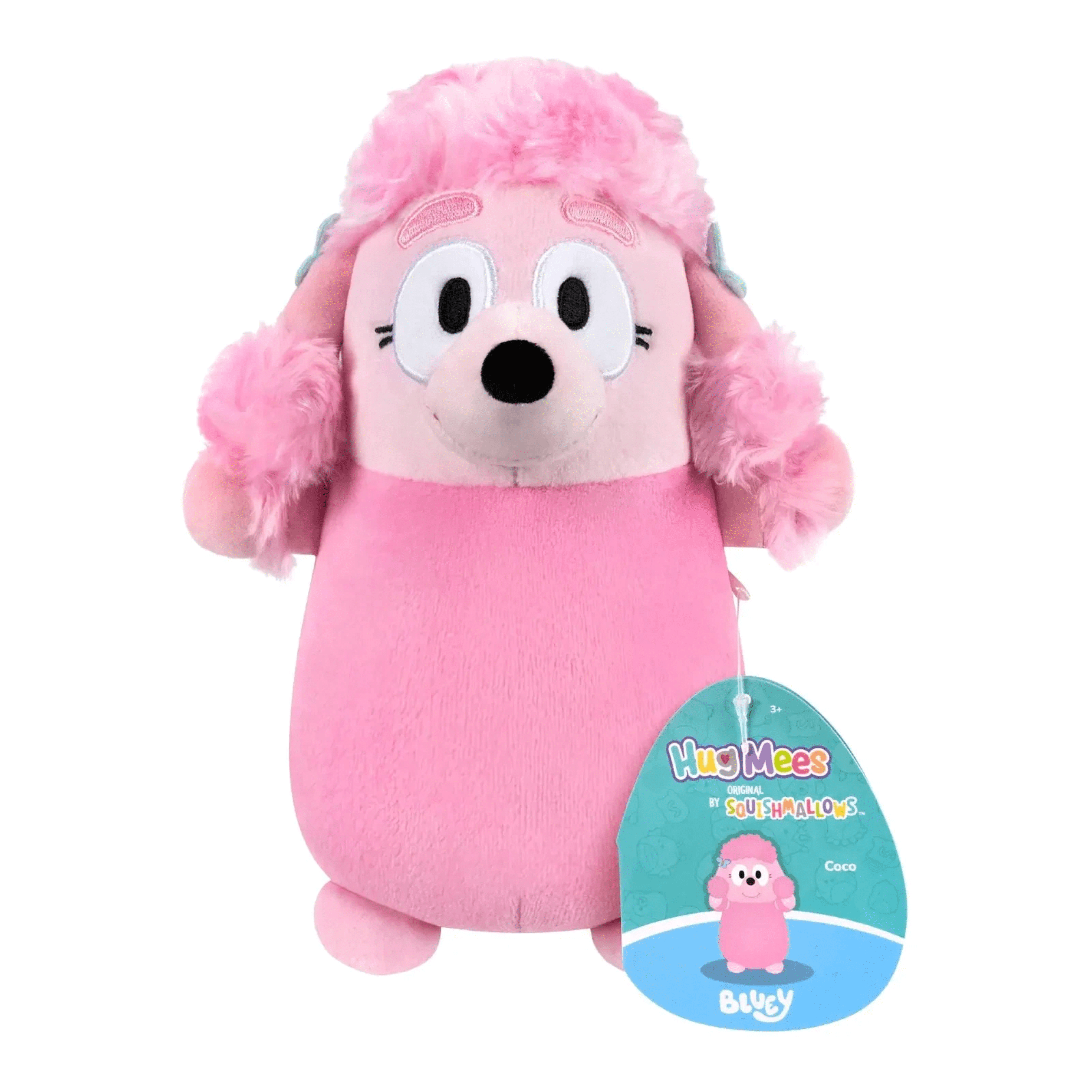 Squishmallows 10 inch HugMees Bluey & Friends Coco the Pink Poodle ...