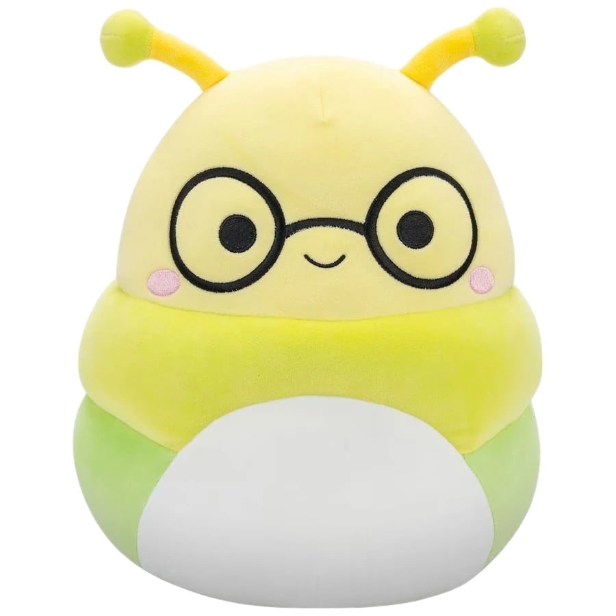 Squishmallows 11-Inch Gilma Yellow Bookworm Caterpillar - Official ...
