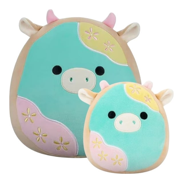 Squishmallows 11-Inch and 8-Inch Cornelius Sugar Cookie Cow Combo ...