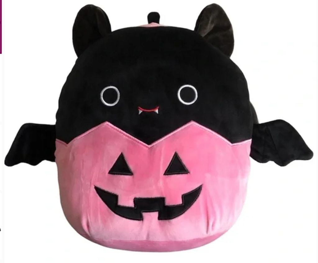Squishmallows 12” Emily The Bat Pink Pumpkin Halloween Plush 2024 ...