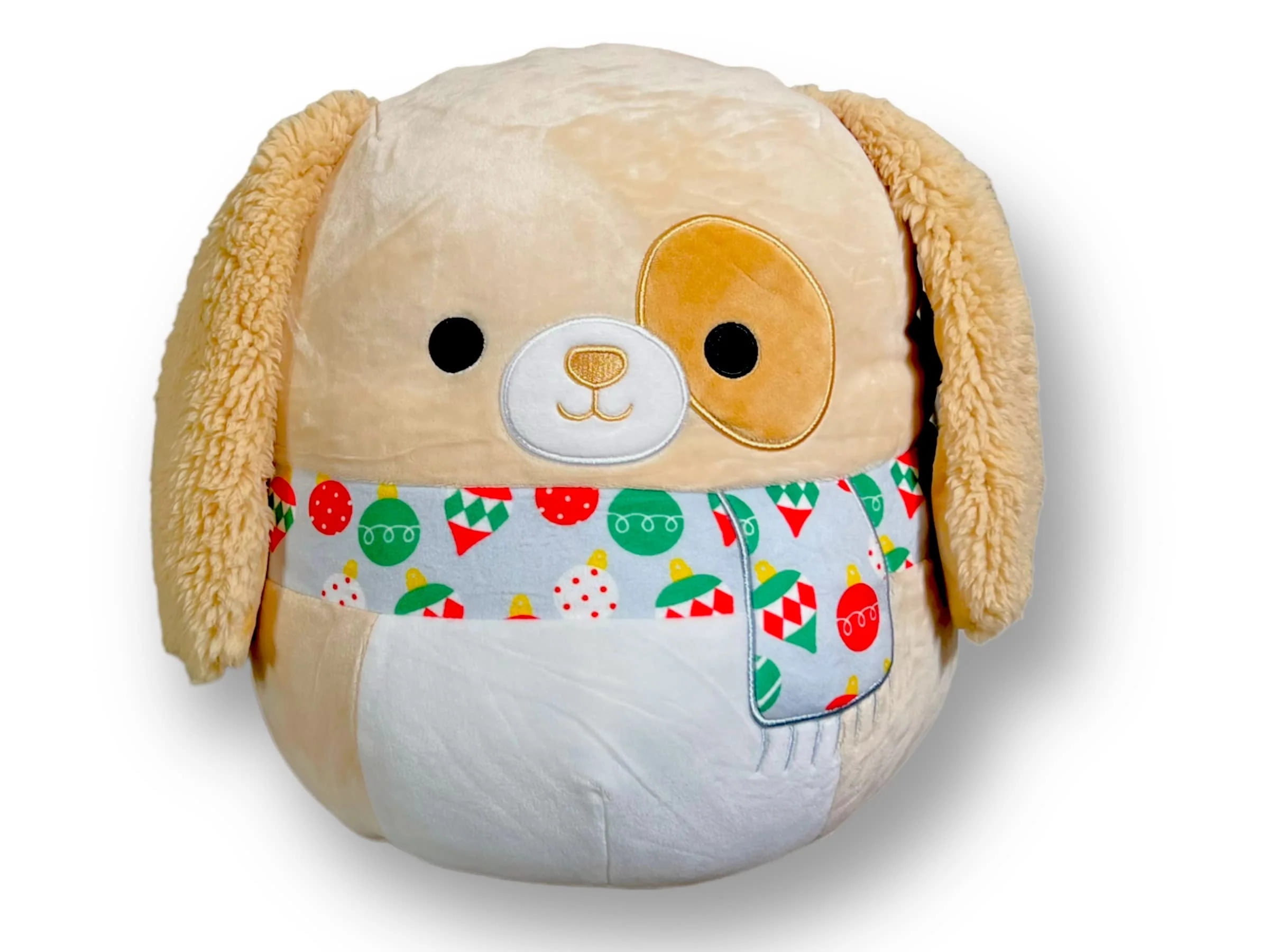 Squishmallows 2022 Winter Holiday Plush - 12'' Tan Harris Dog with ...