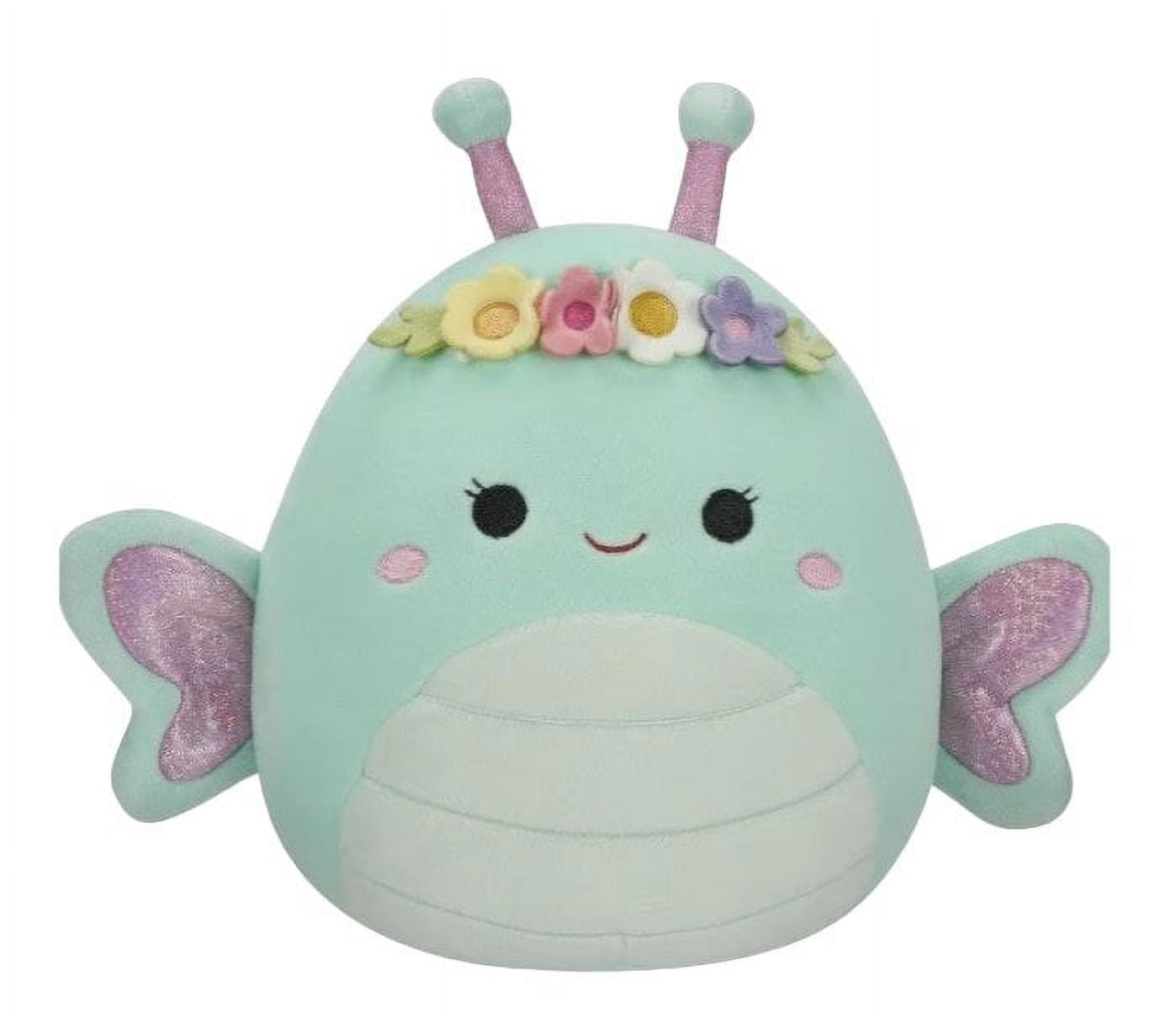 Squishmallows 12 inch Reina Butterfly with Flower Headband, Glitter ...