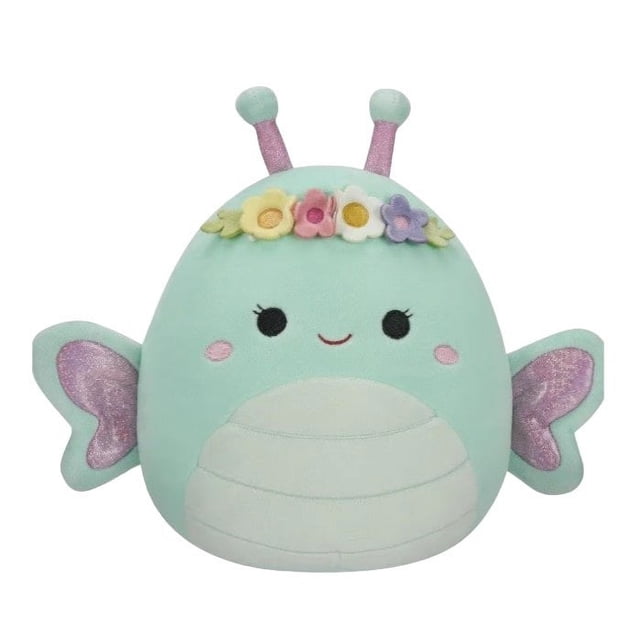 Squishmallows 12 inch Reina Butterfly with Flower Headband, Glitter ...