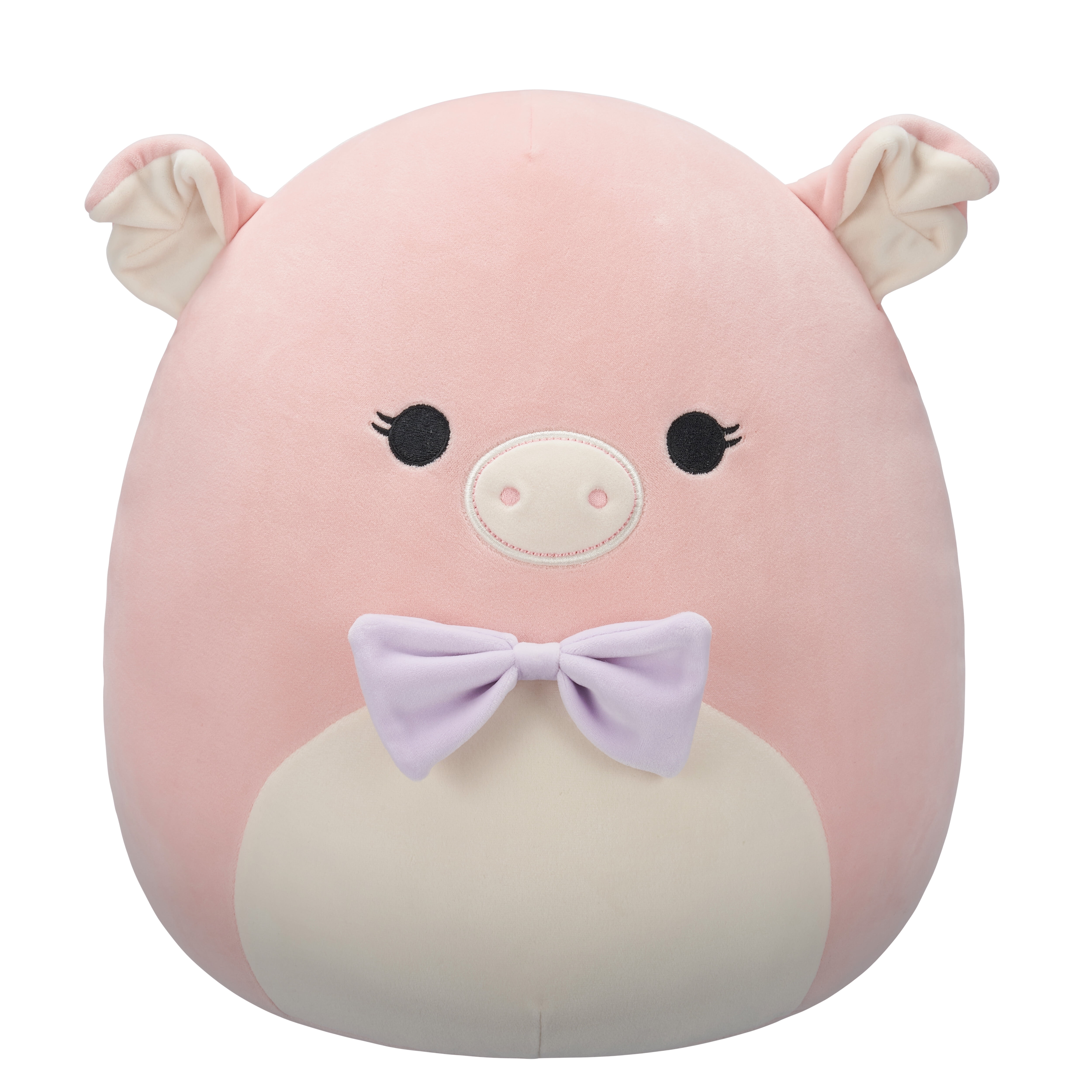 Squishmallows 14 inch Hettie the Pink Pig with Purple Bow Tie - Child's ...